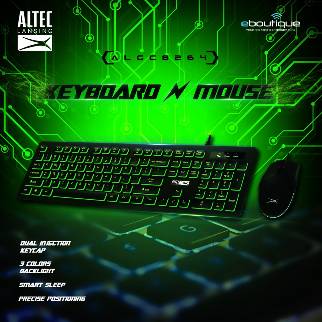 Altec Lansing Keyboard And Mouse Combo For Computer (Algc8264) | Shopee ...