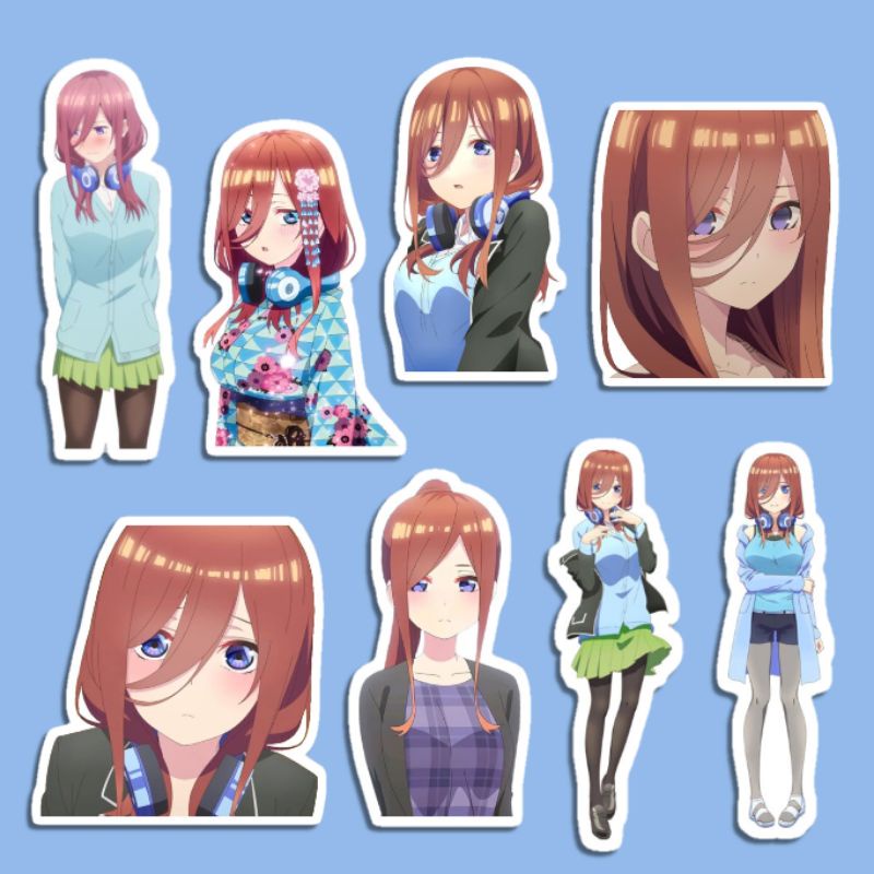 Anime Sticker Gotoubun No Hanayome Go toubun Nakano miku nino yotsuba ...