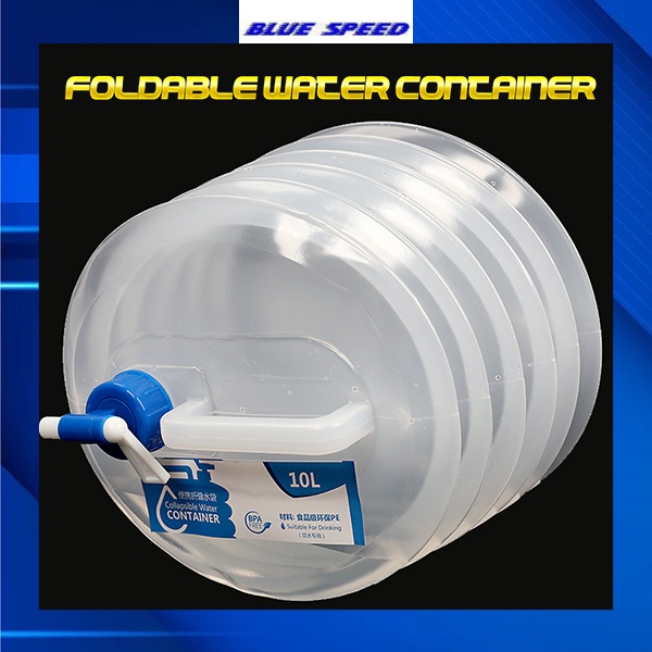 10L Foldable Water Container Outdoor Garden Picnic Use Ready Stock ...