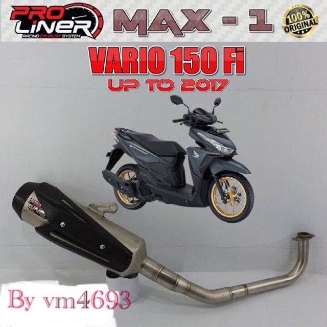 Honda vario 150 125 esp 2017 racing exhaust | Shopee Singapore