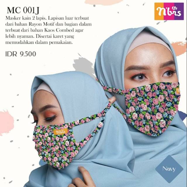 NIBRAS RUBBER HIJAB MASK MC 002 J | Shopee Singapore