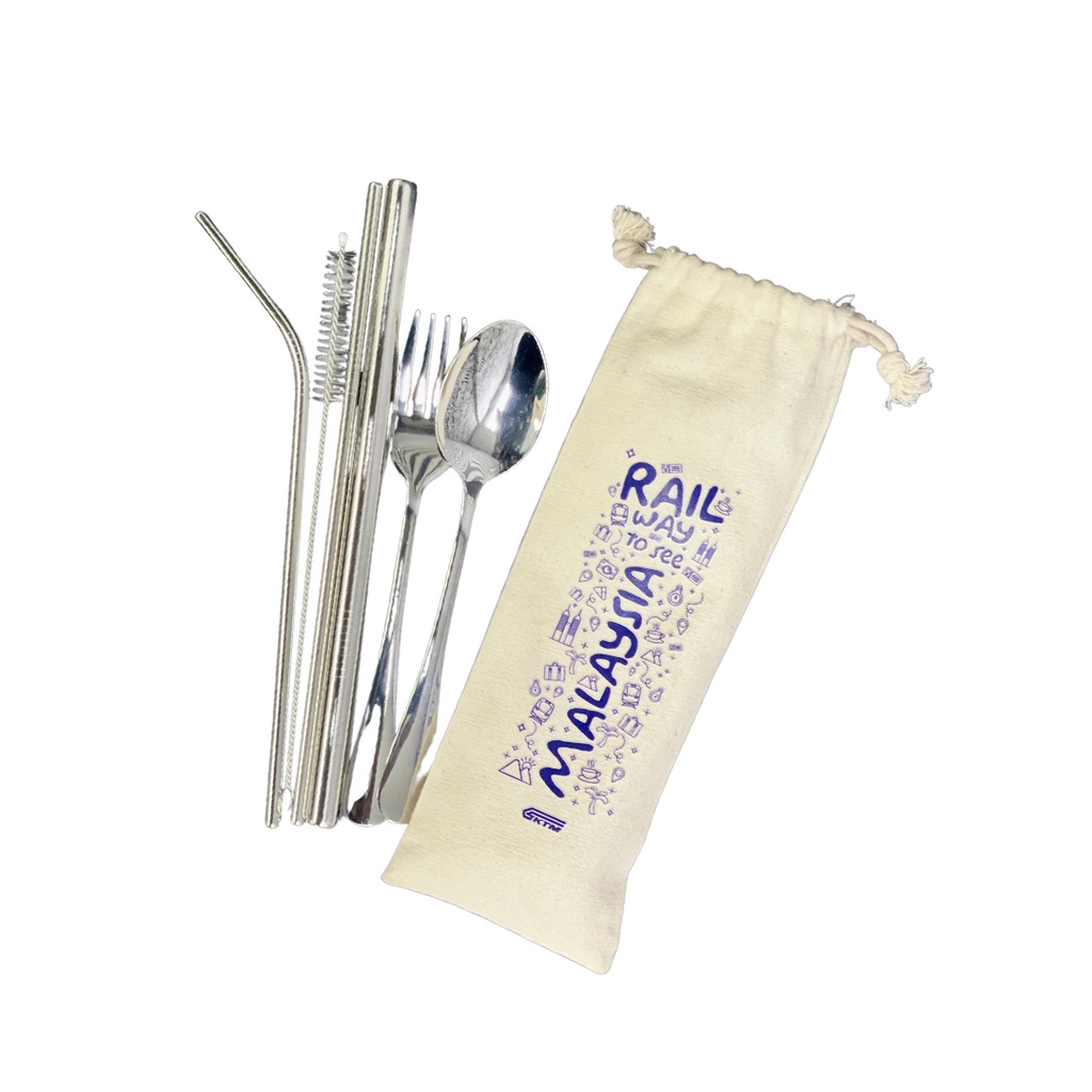 KTMB Rail Way To See Stainless Steel Cutlery Set | Shopee Singapore