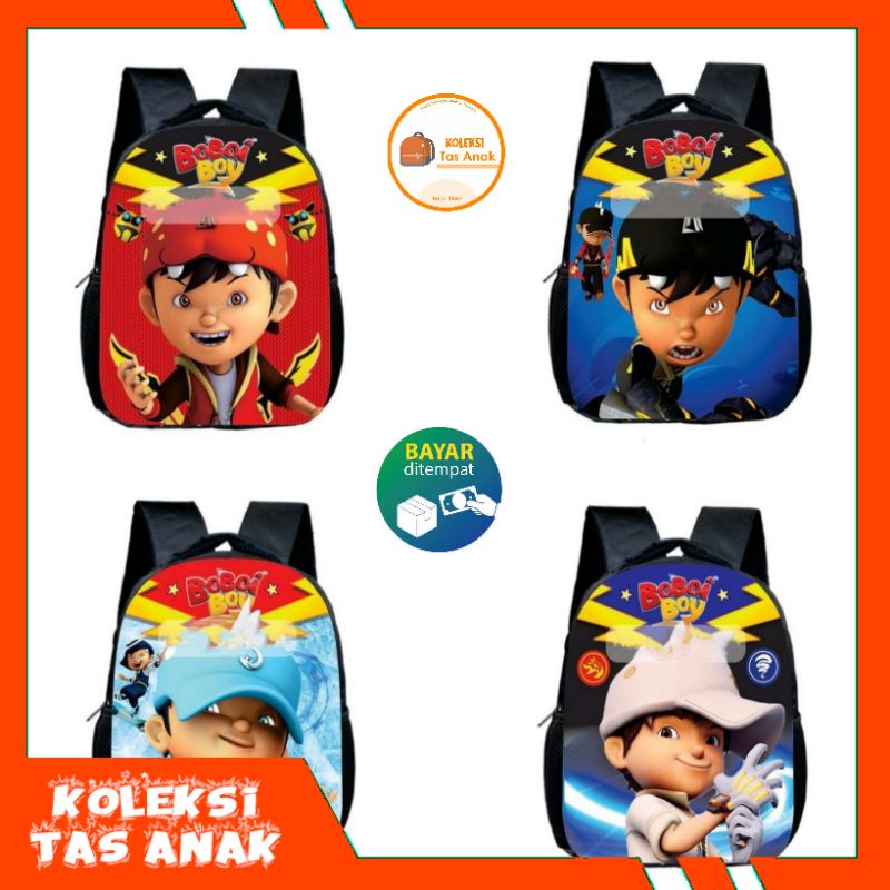 Boboiboy Bag Boys School Backpack Boboiboy Character School Bag ...