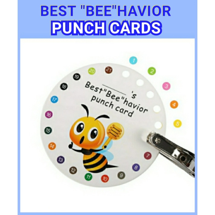 Best Bee-haviour Punch Cards/ Motivational/ Encouragement/ Good ...