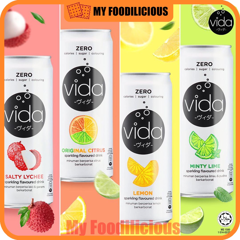 VIDA Zero Sugar & Calories Series & Vida C Series 325ml 8cans/24cans ...