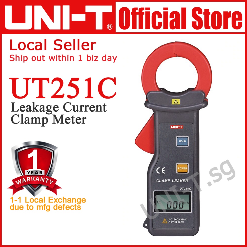 Uni-T UT251C High Sensitivity Leakage Current Clamp Meter | Shopee ...