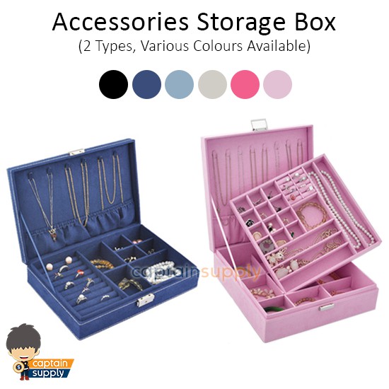 Accessories Jewellery Storage Box | Shopee Singapore