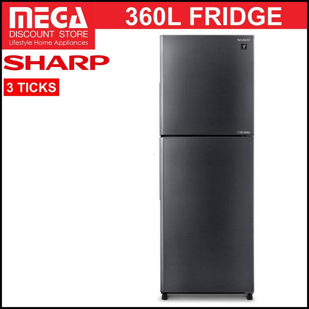 SHARP SJ-RF36E-DS 360L 2-DOOR FRIDGE | Top Freezer | 3 Ticks | Shopee ...