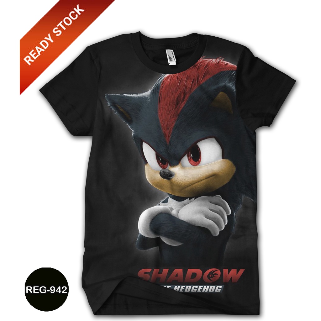 Sonic Shadow The Hedgehog T-Shirt 3D Game Shirt for Kids and Adults REG ...