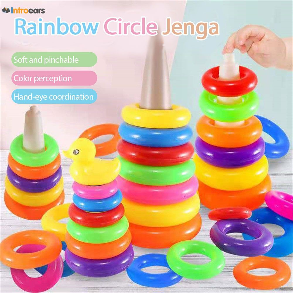 READY STOCK !!! Plastic Baby Kids Stacking Stack Up Educational Toy ...