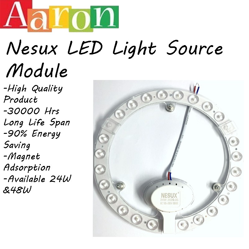 NESUX Magnet LED Light Source Modules 24W & 48W (Daylight) Aaron Shop ...