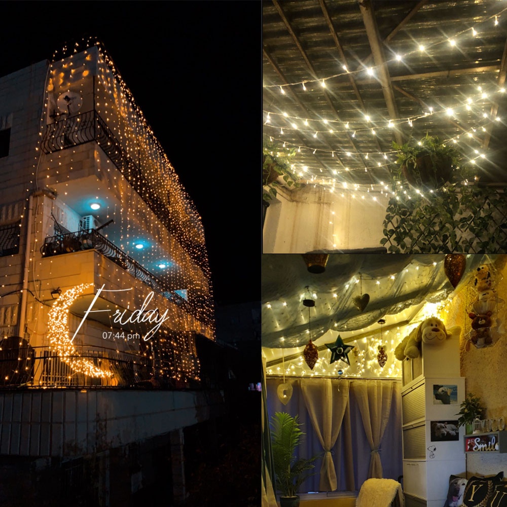 Lampu Raya Led Hari Raya Lights 10M Fairy Lights 100LED Light String ...