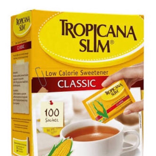 100 Sachets TROPICANA SLIM Sweetener Classic - 250Gr | Shopee Singapore