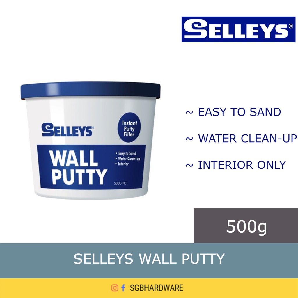 Selleys Wall Putty 500g / Selleys Wood Putty 500g (Natural / Teak ...