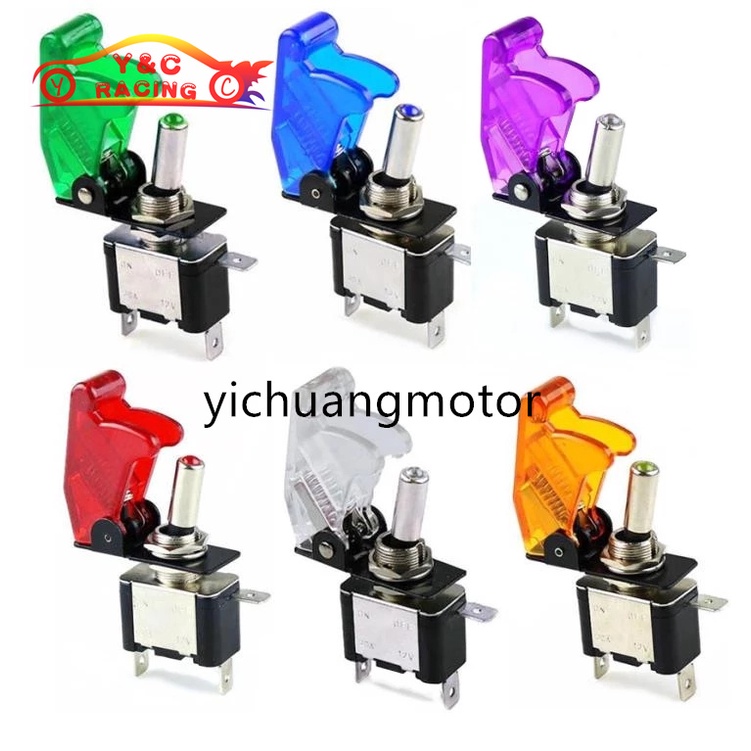 Car Modified 12V Universal Small Switch 20A Car Manual Joystick ...