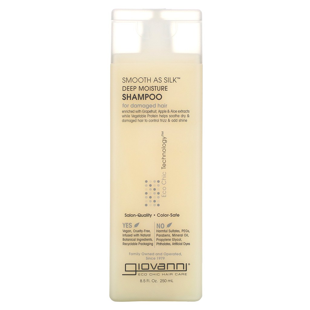 Giovanni Smooth As Silk Deep Moisture Shampoo (250 ml) | Shopee Singapore