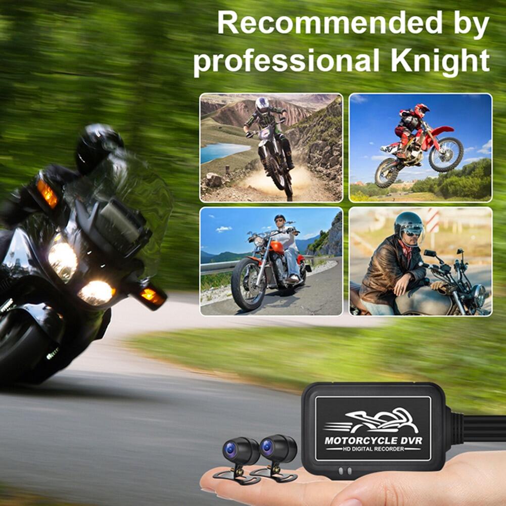 EKLEVA 1080P HD Motorcycle Camera DVR System Dual Lens Loop Recording ...