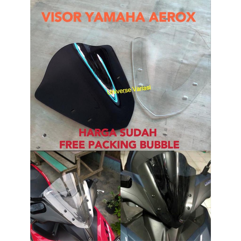 Free BUBBLE PACKING! Visor AEROX WINSHIELD YAMAHA ALL AEROX 155 NEW OLD ...