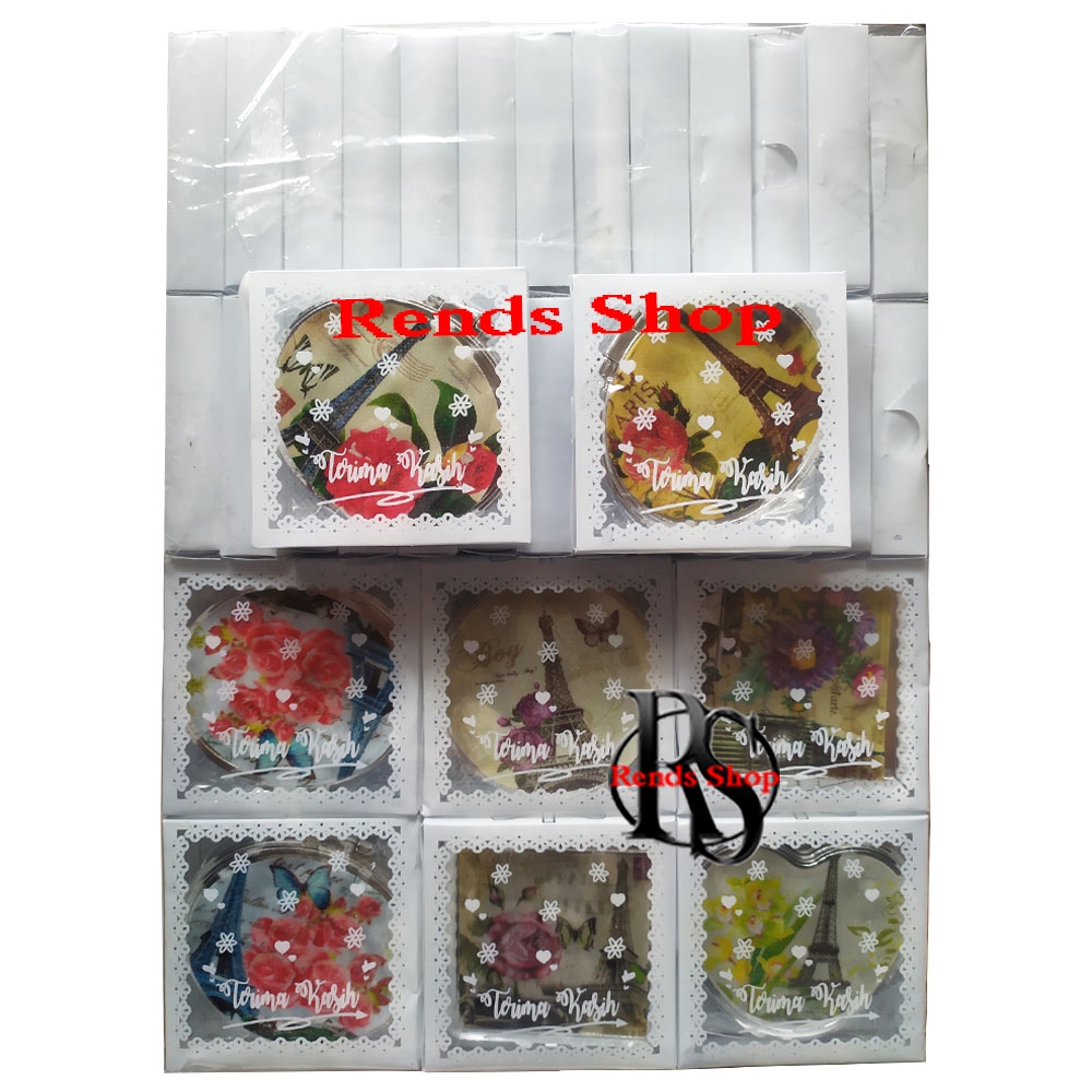 Souvenir 50 Pcs Paris Folding Glass MIKA Packaging Motif Wedding Gift ...