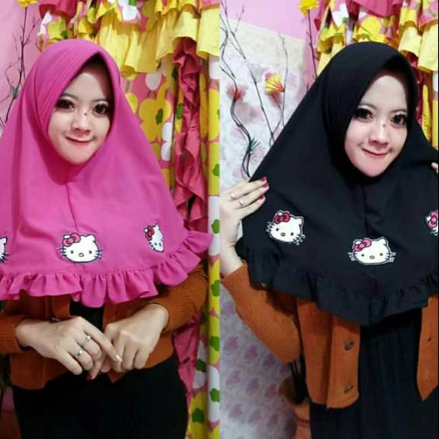 Hello Kitty hijab hello Kitty Hijabhellokitty Adult hijabhellokittyanak ...