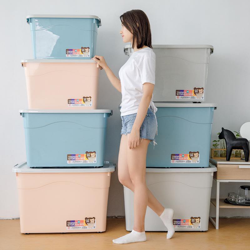 [🔥SG Ready Stock] 40L/70L/110L Storage Box with Wheels / Storage ...