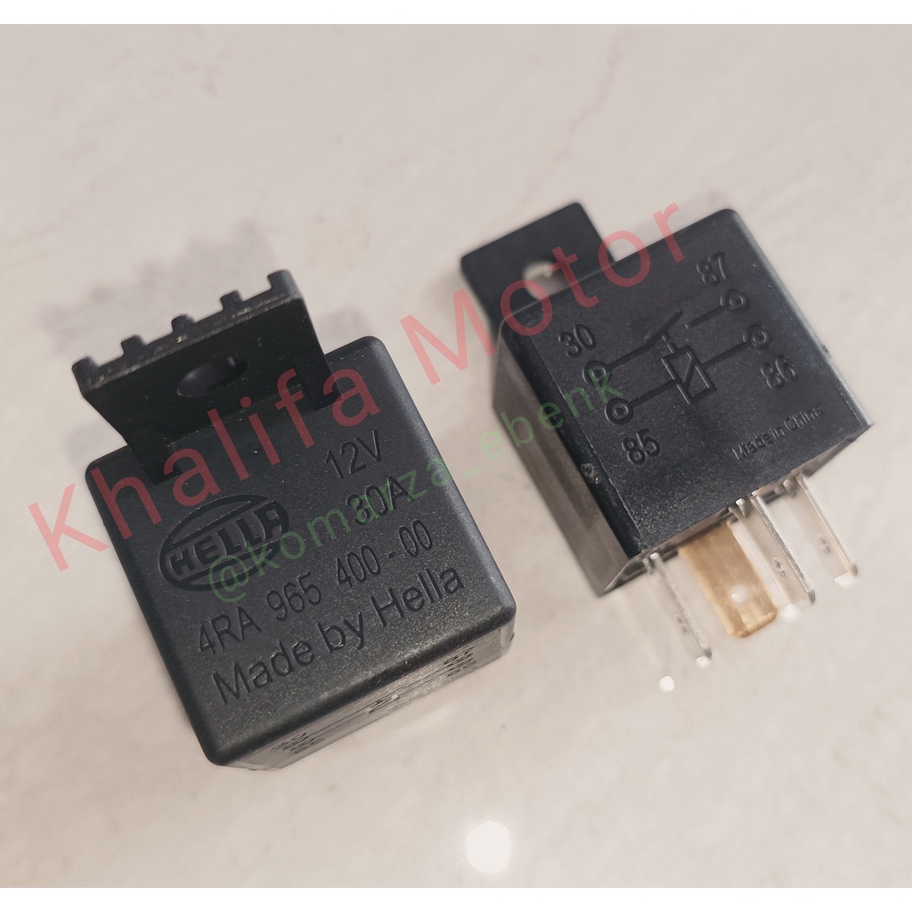 Relay 4 pin legs DC 12V 30A Brand Hella 4R4 965 400 00 Ori Car ...
