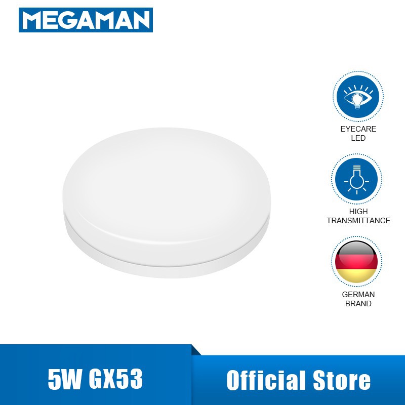 Megaman LED GX53 5W 2800K/4000K For Closet/Cabinet/Stairs/Wardrobe ...