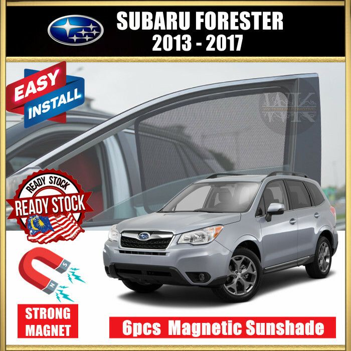 ️ ANTI UV ️ Subaru Forester 2013 - 2018 Magnetic magnet Sunshade Sun ...
