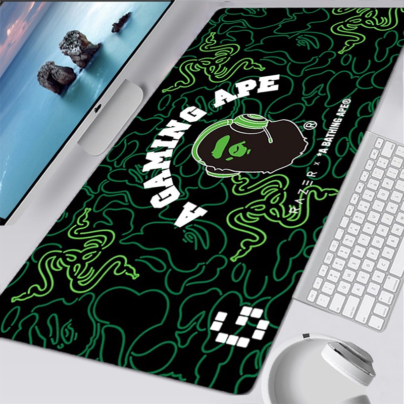 Luxury BAPE Mouse Pad Anime Gaming Accessories Large PC Mousepad ...