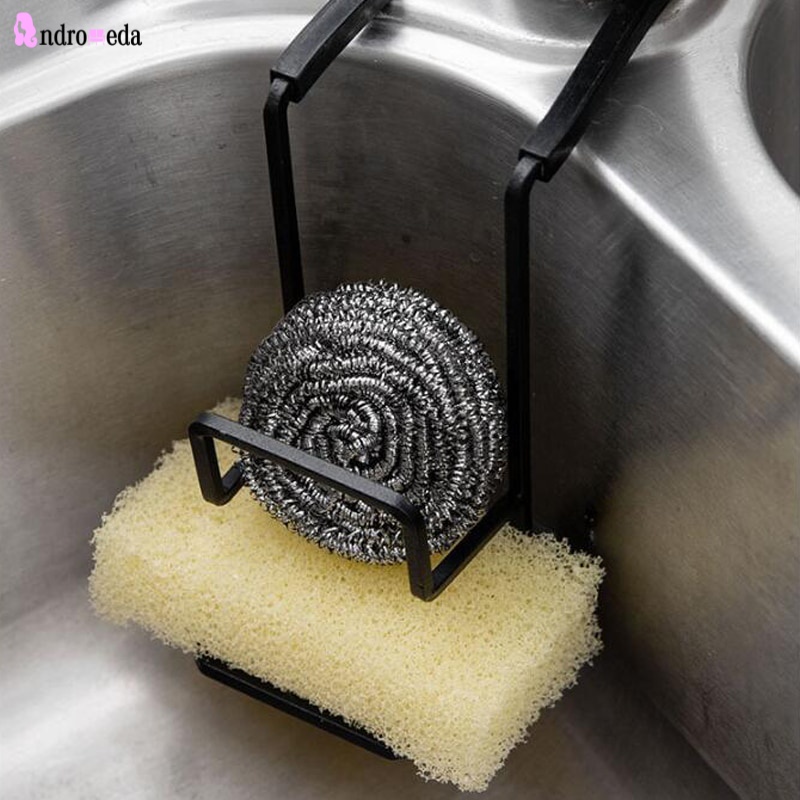 Kitchen Iron Sink Drain Rack Hanging Storage Rack Sponge Holder ...