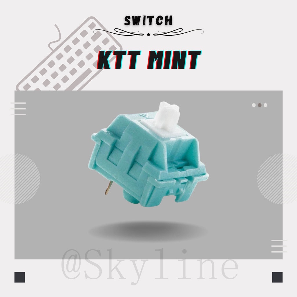 【In Stock】KTT Mint Linear Switch Mechanical Keyboard Switch SMD LED 3 ...