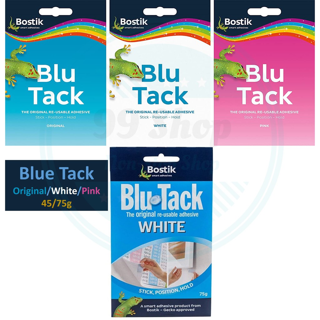 Bostik Blutack Blue Blu Tack Stitch Fix/Original/White/Pink 1x45/75g ...
