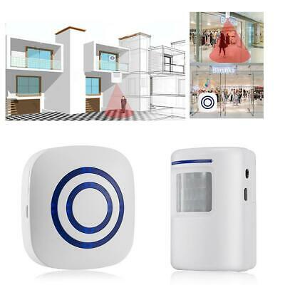 Wireless Infrared Motion Sensor Door Security Bell Alarm Chime Alert ...