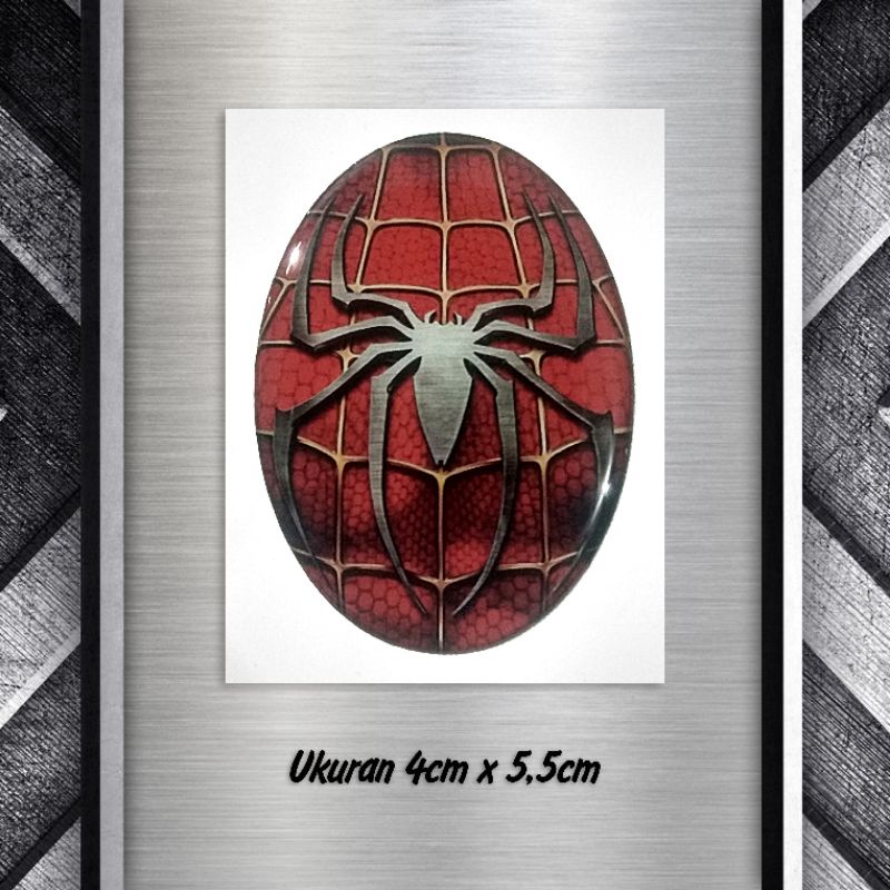 Embossed Spiderman Logo Sticker | Shopee Singapore