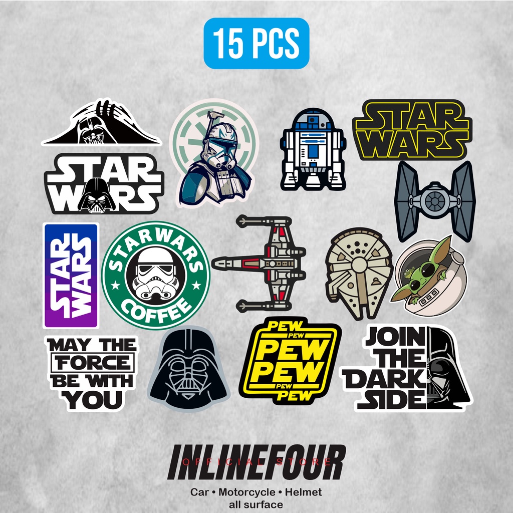 Starwars STICKER PACK STAR WARS TUMBLR FASHION CUTE For CASE LAPTOP HP ...