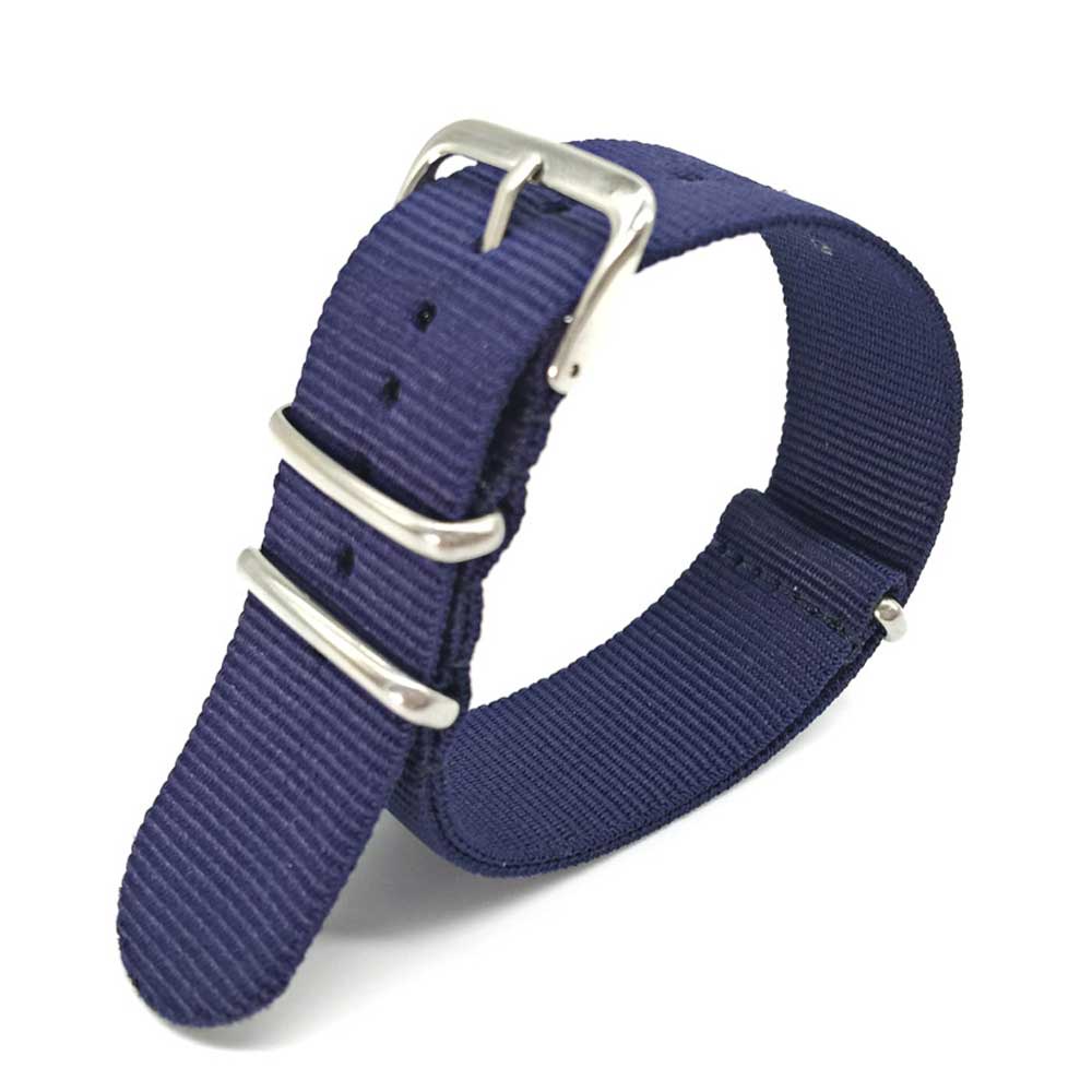 Nylon Watch band Navy blue 18mm 22mm 24mm Watch Band Strips Men Nato ...