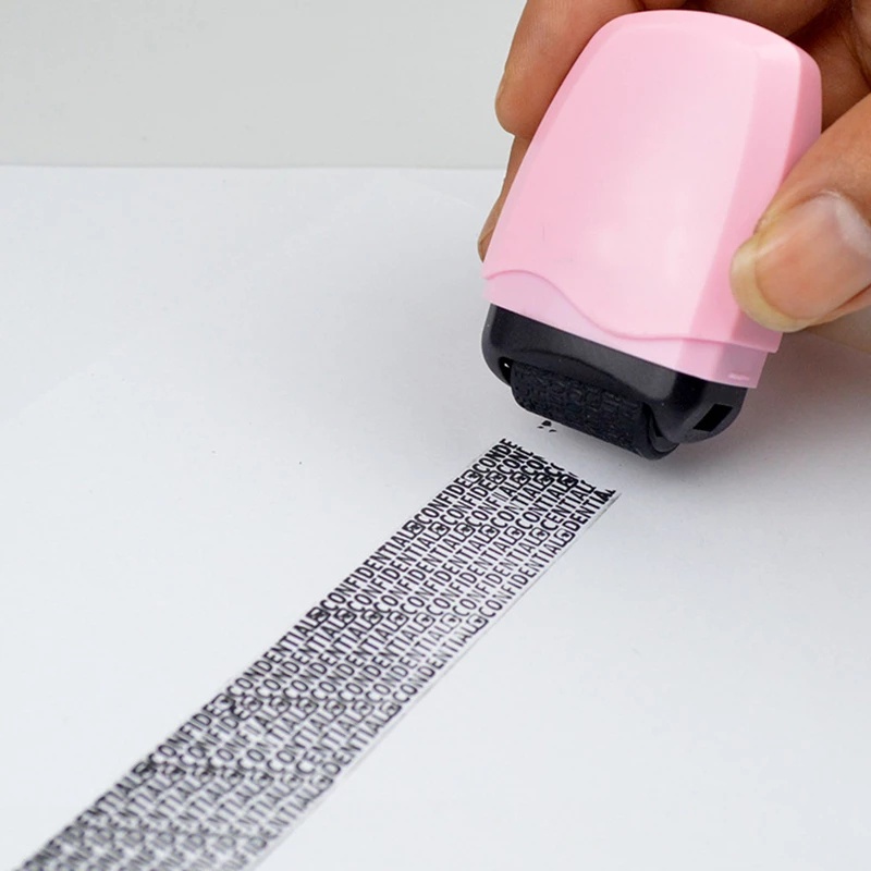 Security Stamp Identity Privacy Protection Roller Letters Address ...