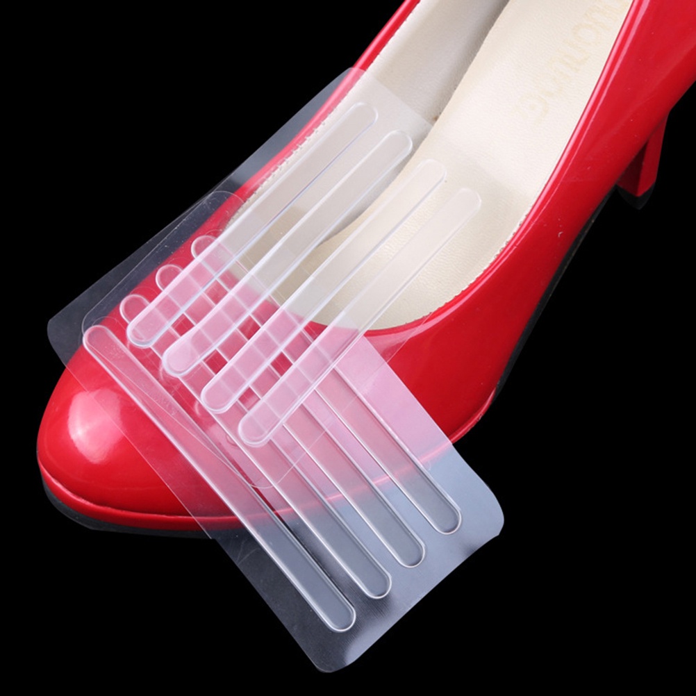 16Pcs Anti-wear Shoe Strap Grip Silicone Adhesive Slings Invisible Thin ...