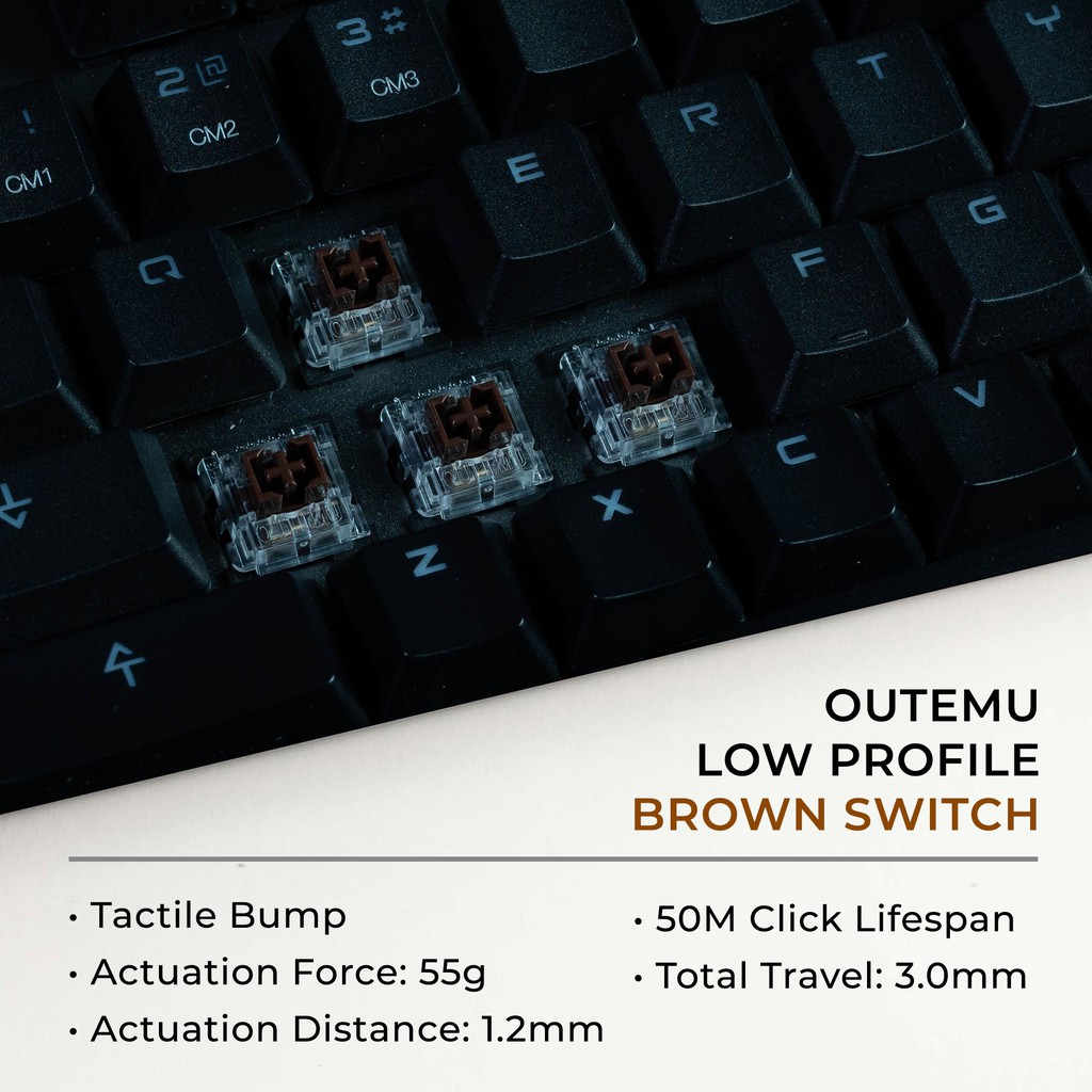 [PROMO] Tecware Phantom L, Low Profile RGB Mechanical Keyboard 87 (3 ...