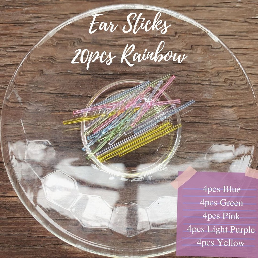 [SG Stocks] Plastic Ear Sticks, Ear Hoops, Anti Allergy Ear Stick ...