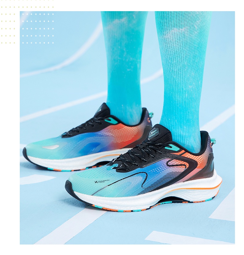XTEP Dynamic Foam Men Running Shoes Breathable Shock Absorption Rebound ...