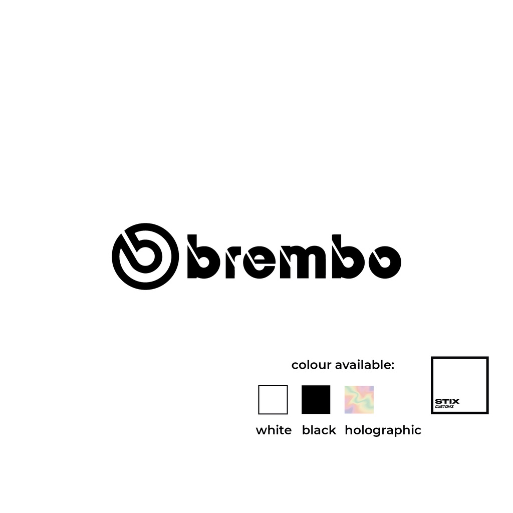 [Local Seller] brembo Decal Vinyl Sticker for Cars, Motorcycles, Bikes ...