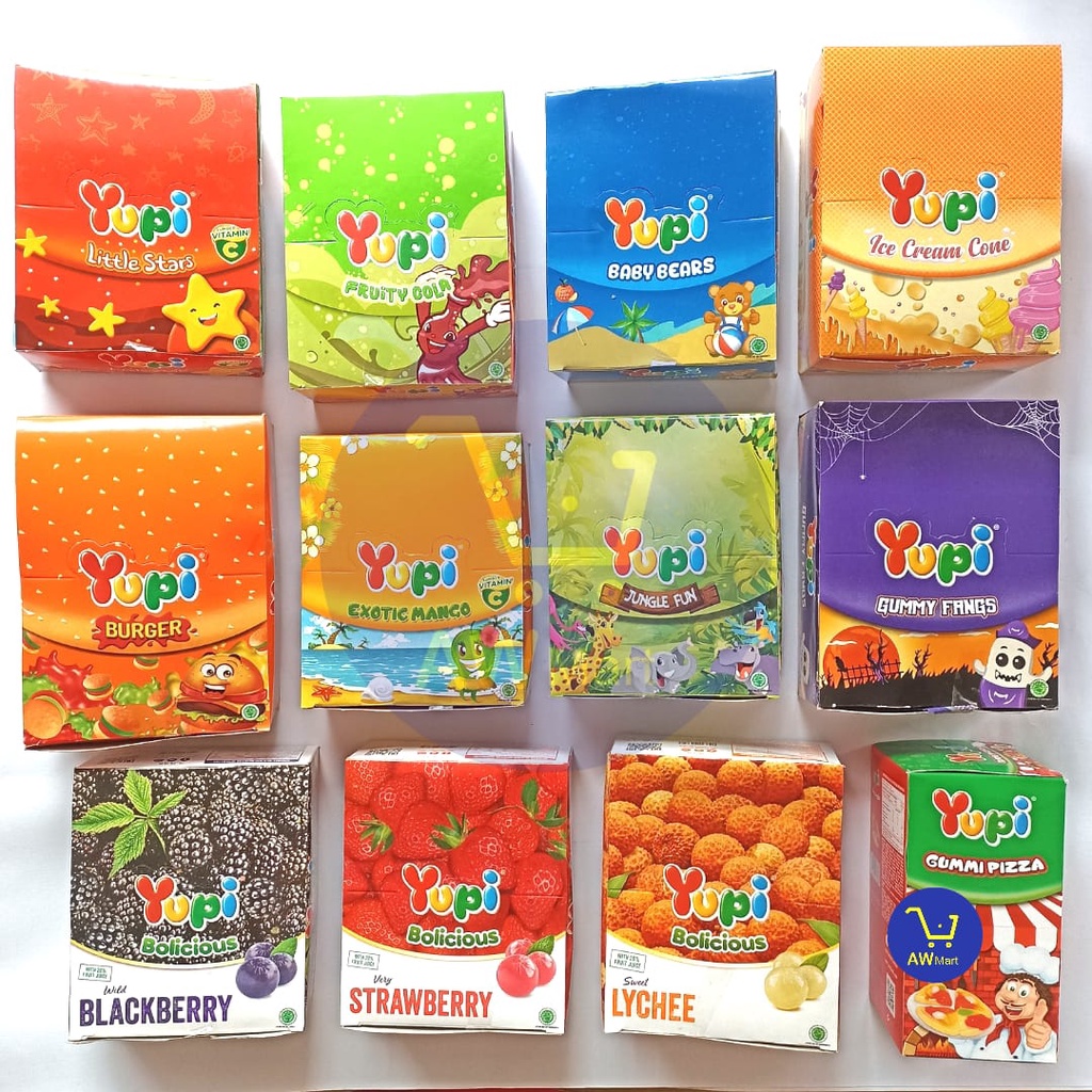 YUPI BOX- ALL VARIAN - YUPI MARSHMELLOW CHOCO PIE, BABY BEARS, LITTLE ...