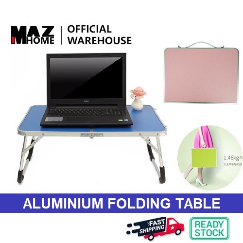 Aluminum Laptop Computer Folding Table Study Working Lightweight Desk ...