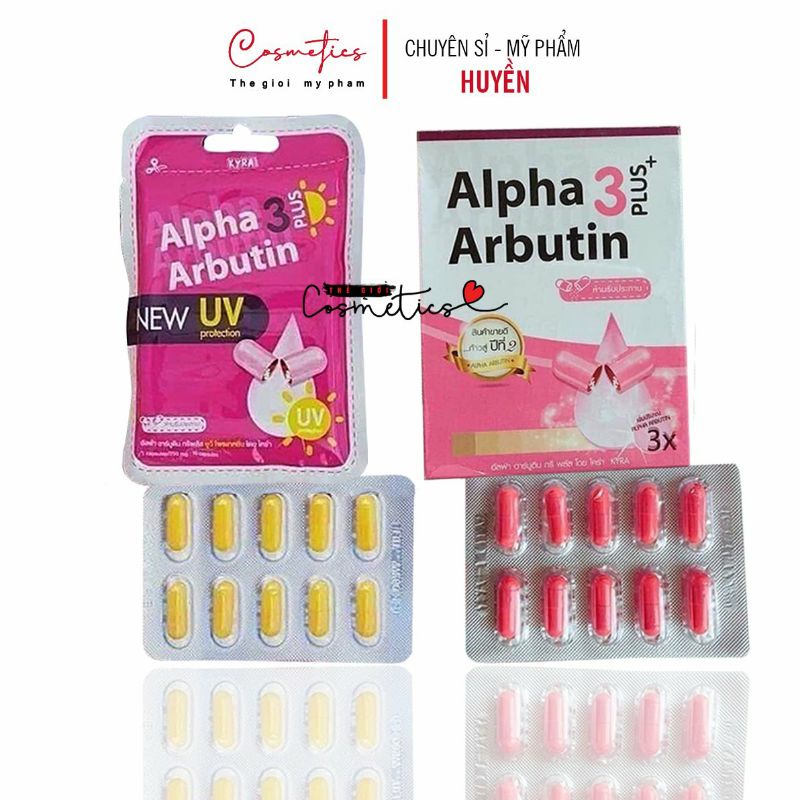 Blister of 10 Alpha Arbutine whitening pills day & night | Shopee Singapore