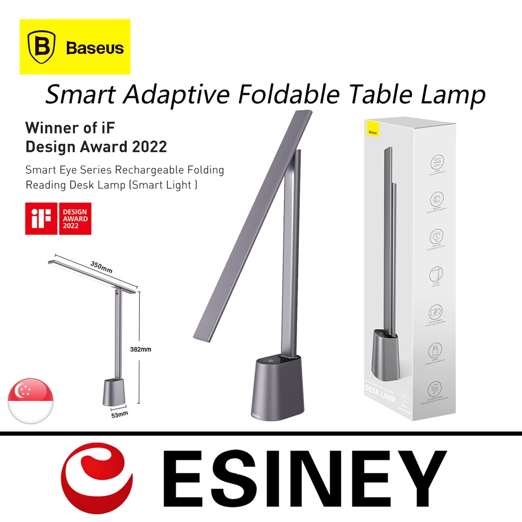 Baseus Type-C Rechargeable Folding Reading light Eye Protection LED ...