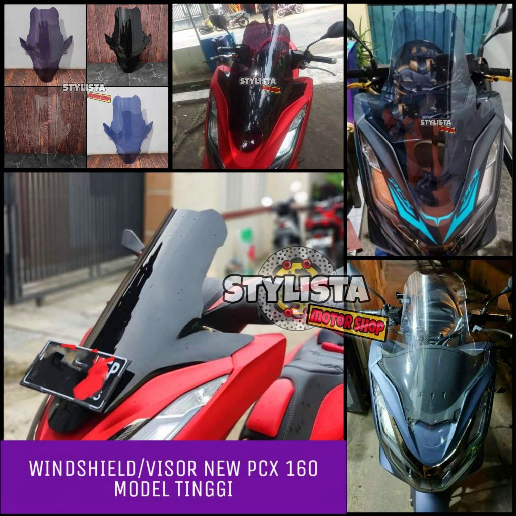 Visor PCX 160 CC 2021 2022 High MODEL WINDSHIELD ALL NEW PCX 2021 2022 ...