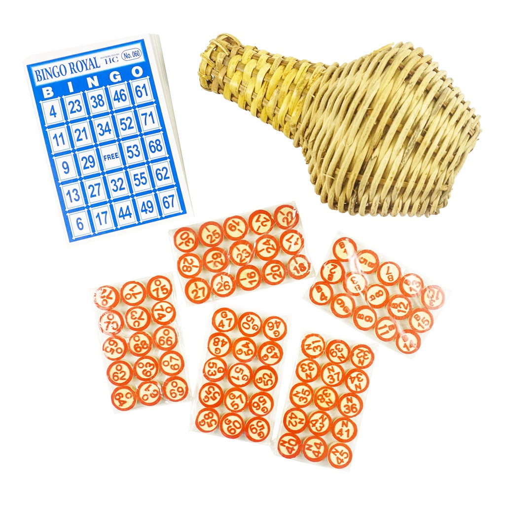 DVX Rattan Bingo Game Set - Pinoy Classic with Shaker and Cards ...