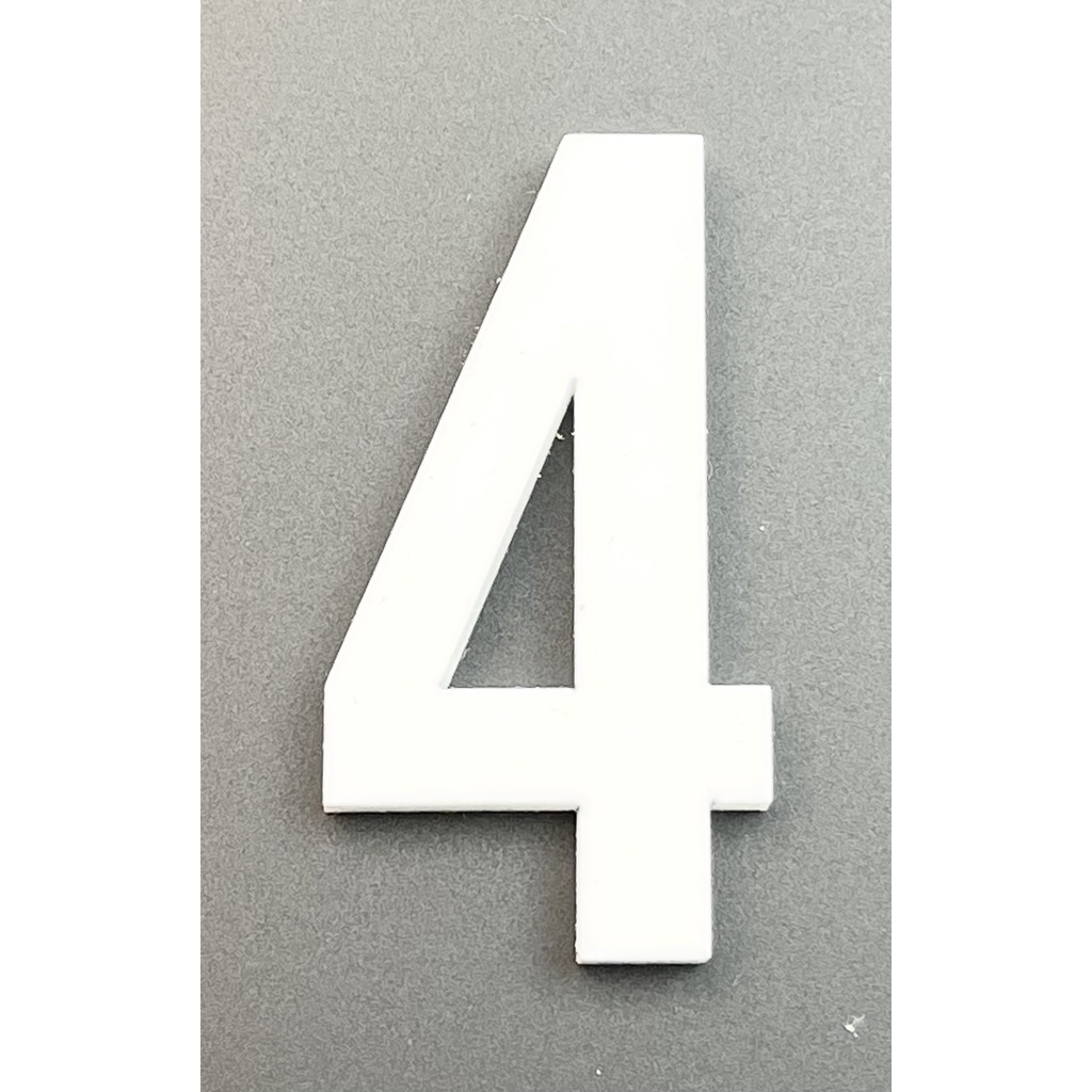 House unit number numbering acrylic sign Matt white | Shopee Singapore