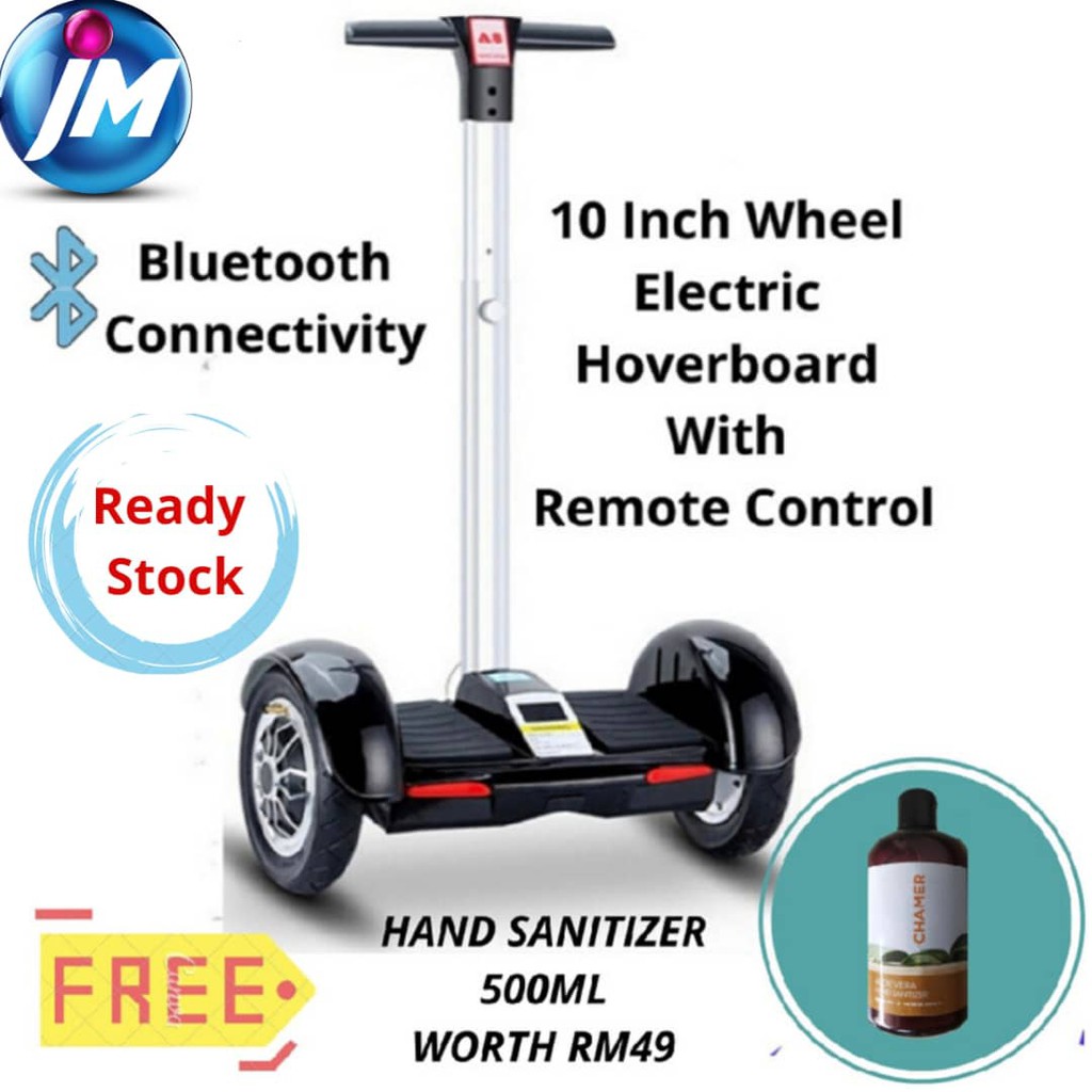 10 Inch Wheel Electric Hoverboard With Handle and Remote | Shopee Singapore